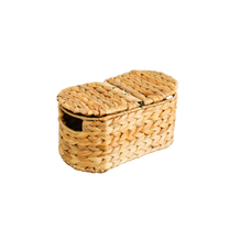 Eden Grace Handmade Oval Woven Wicker Basket with Lid - $19.99 ...