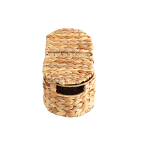 Eden Grace Handmade Oval Woven Wicker Basket with Lid - $19.99 ...